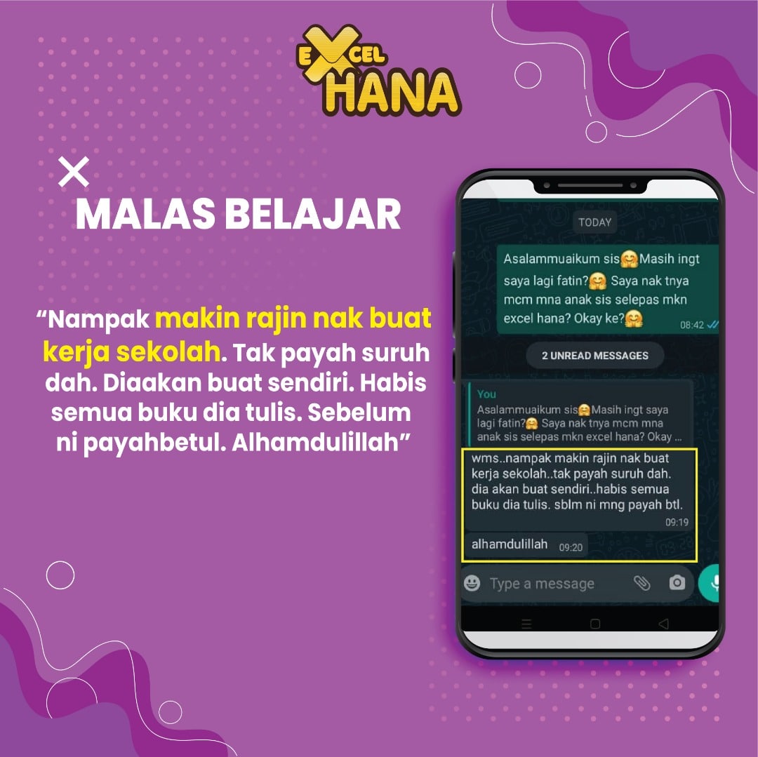 Excel Hana – Vitamin Minda No 1 Malaysia